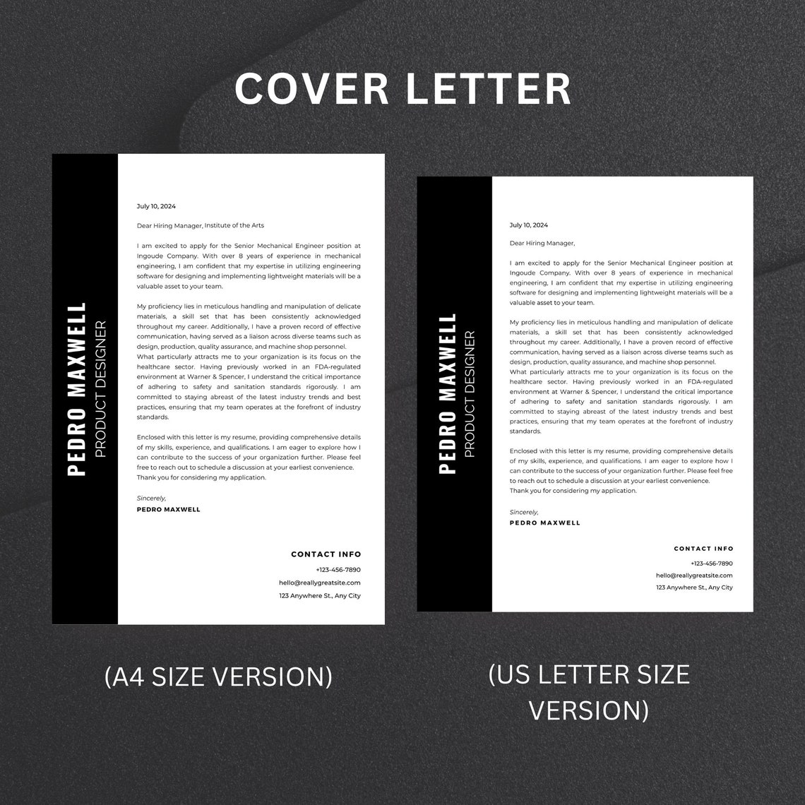 Modern Resume Template, Canva Resume, Canva Template, Professional ...