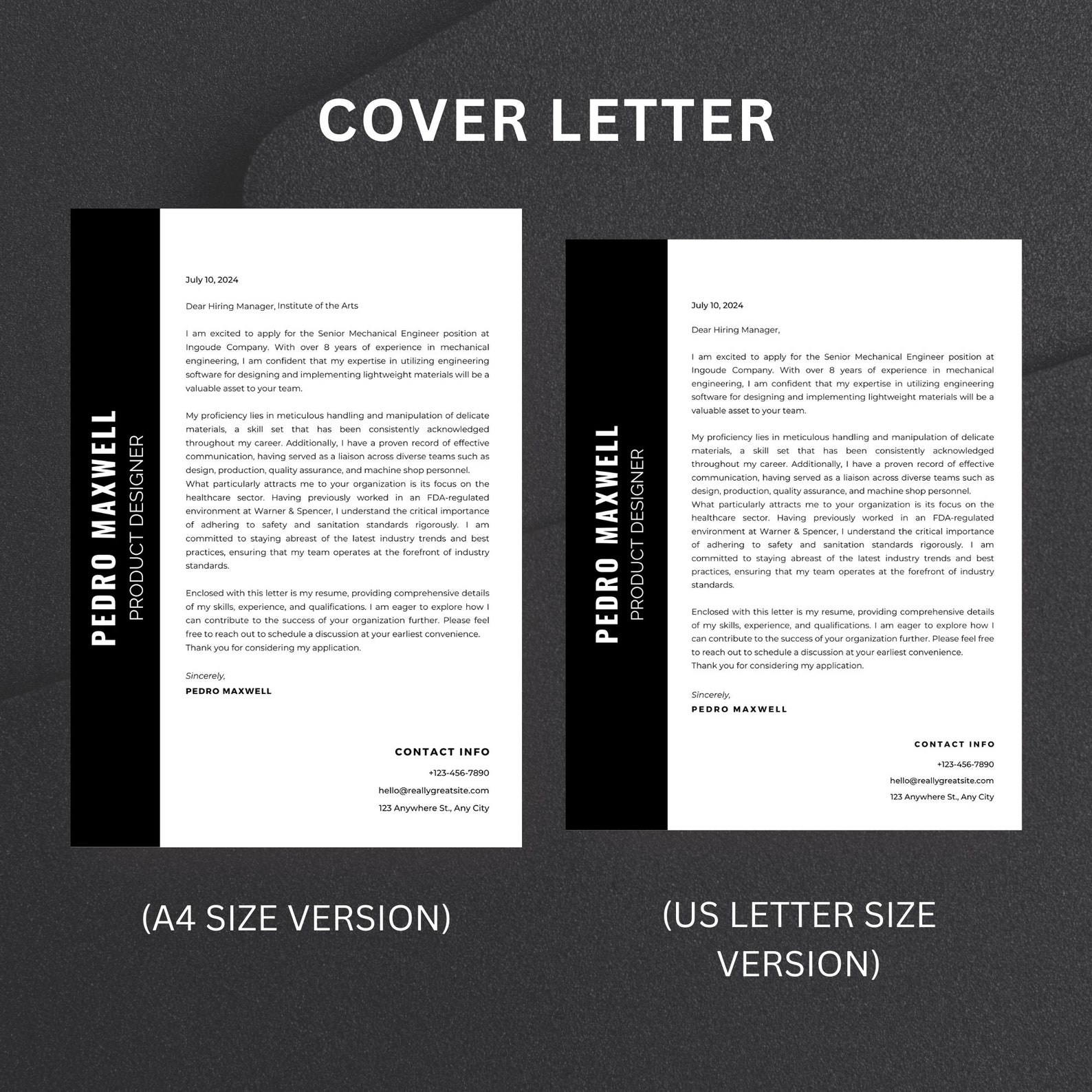 Modern Resume Template, Canva Resume, Canva Template, Professional ...