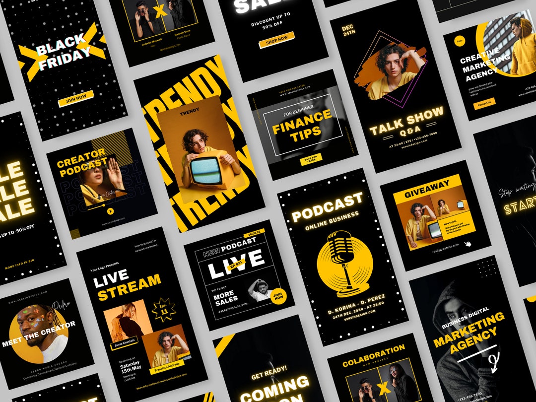 40 Modern Instagram Template Pack, Instagram Story, Instagram Post ...