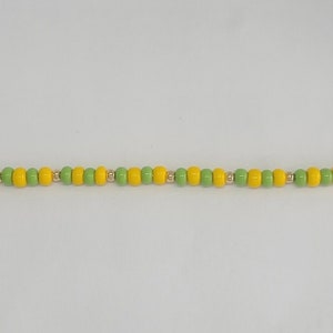 Gold Filled Orula Bracelet – Unisex Santeria Protection Beads – Green ...