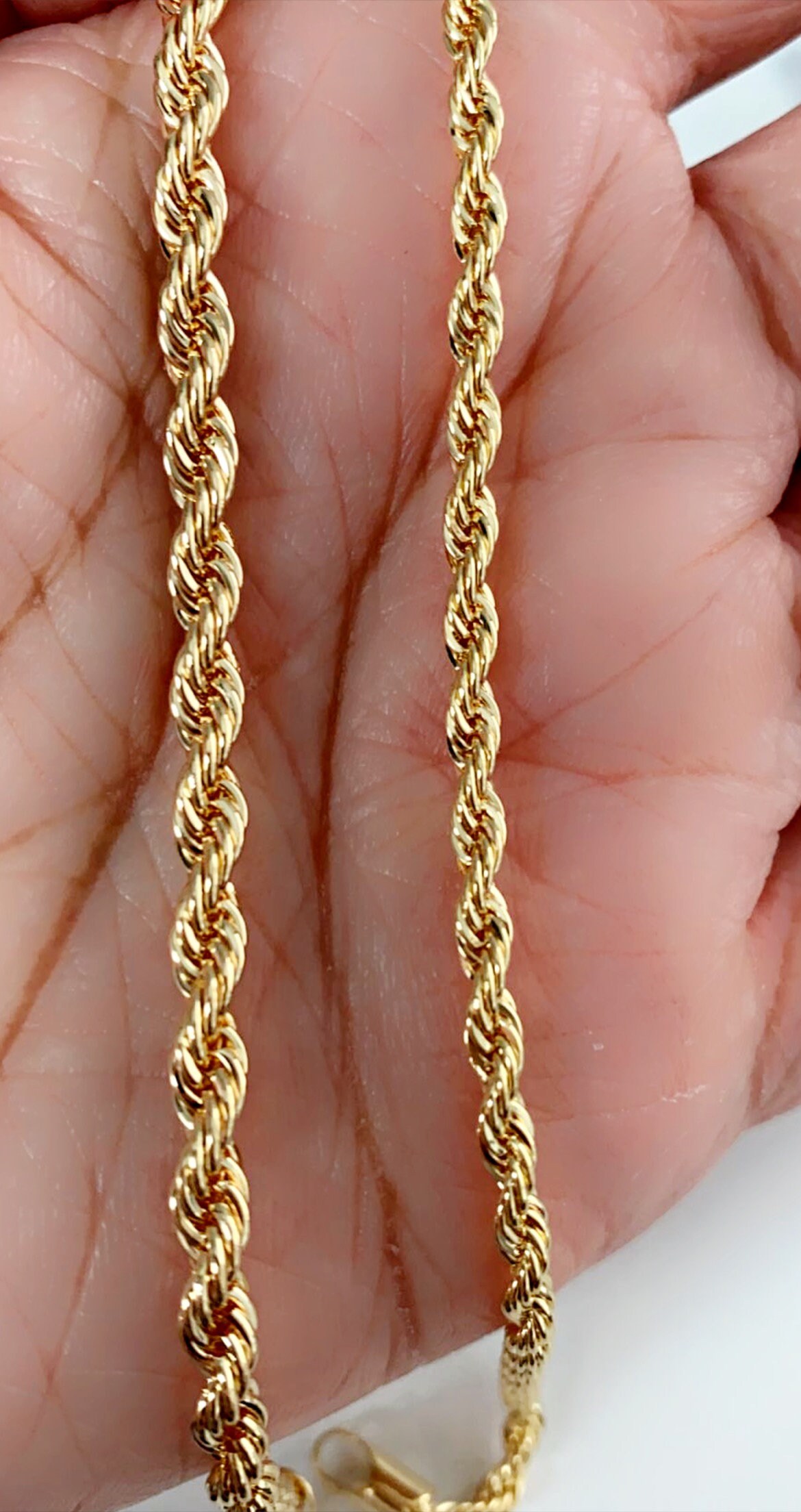 Rope Bracelet Gold Rop Bracelet Snake Gold Bracelet 18K - Etsy