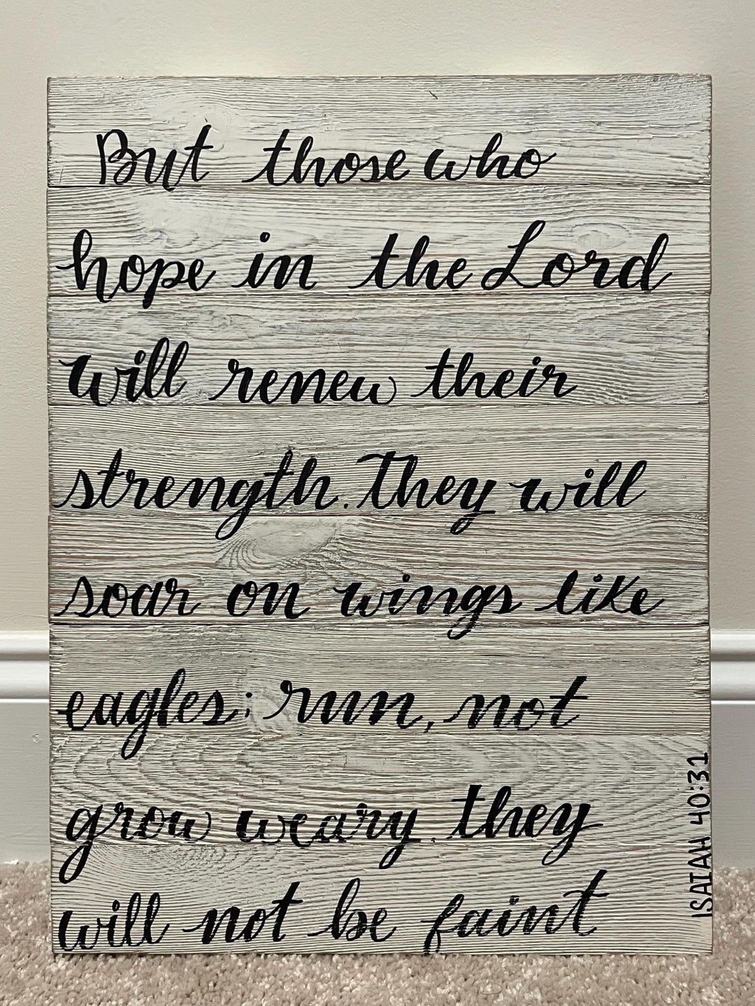 Bible Verse Wall Sign - Etsy