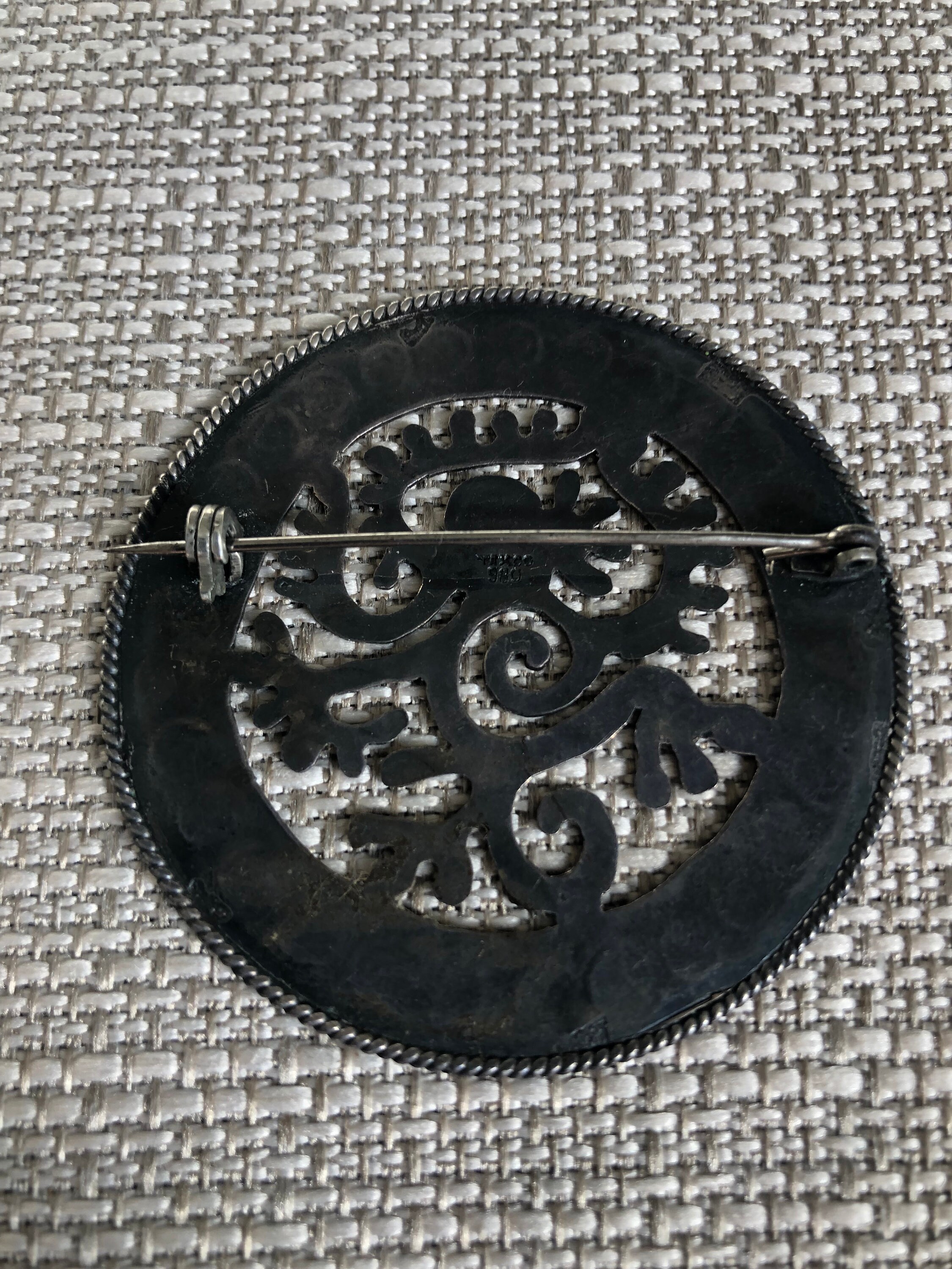 Vintage Pre-columbian Aztec Mayan Tribal Bird Silver Marked Taxco 980 ...