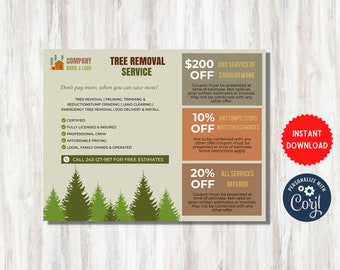 Tree Removal Invoice Template - Etsy