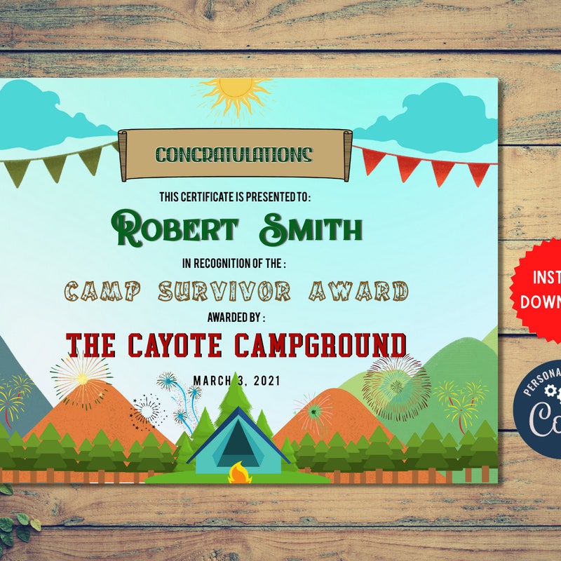 Girls Camp Awards - Etsy