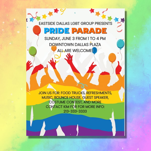 Pride Event Flyer - Etsy