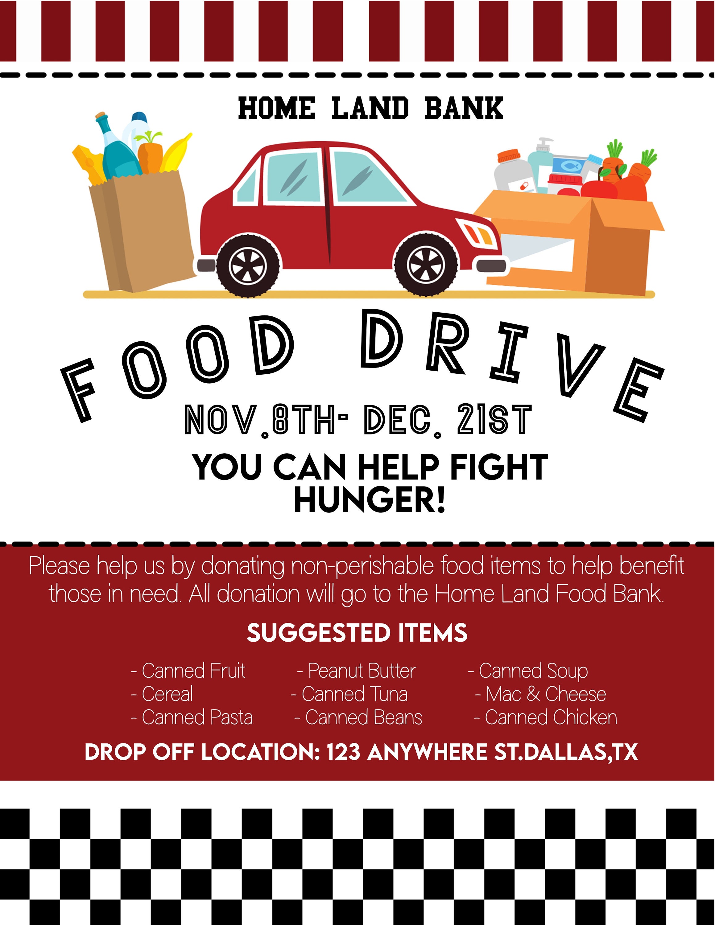 Food Drive Flyer Ideas