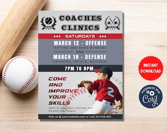 Baseball Training Flyer - Etsy