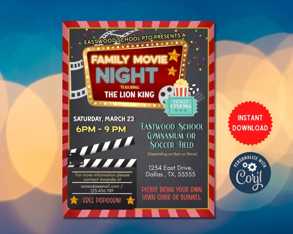 Family Movie Night Template