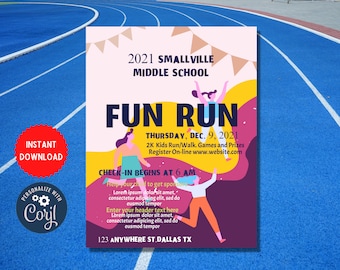 Fun Run Invitation - Etsy