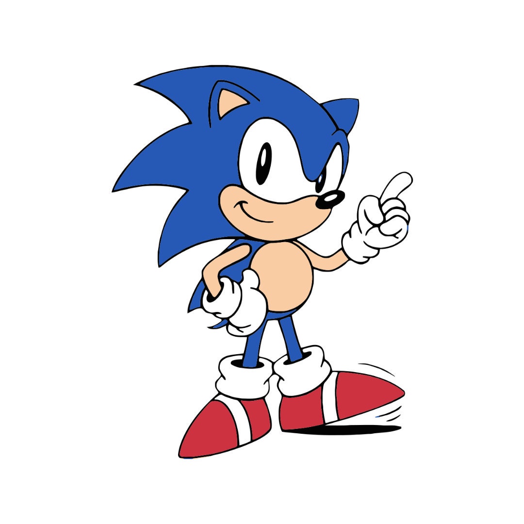 Sonic SVG Vector PNG Sticker Design Descarga instantánea - Etsy México