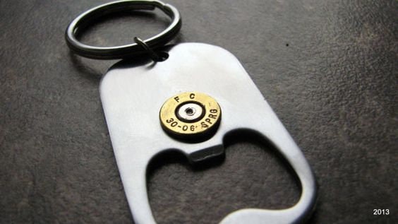 Bullet Bottle Opener Keychain Custom Calibers Gift for Man - Etsy