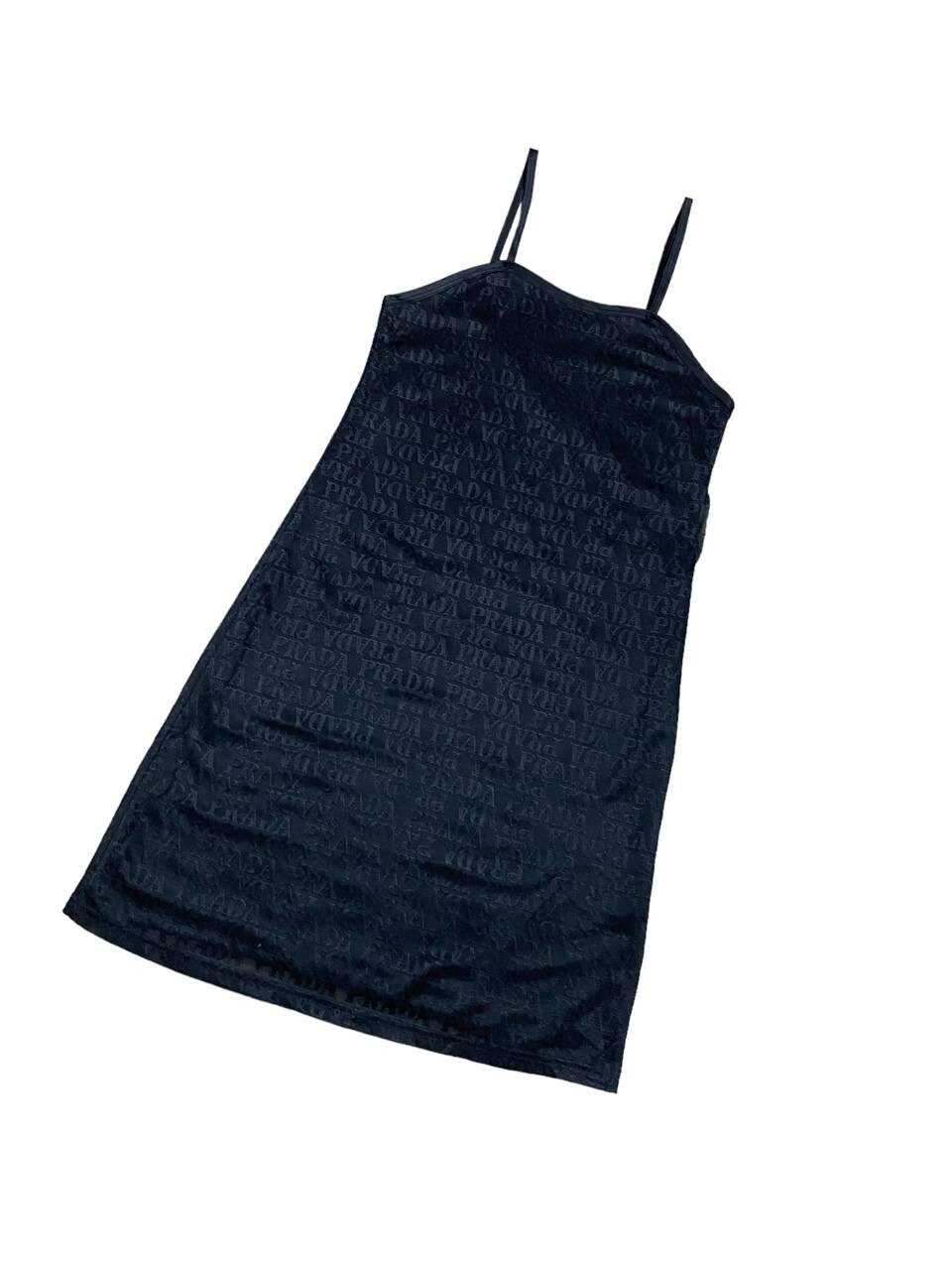 Authentic Prada Black Monogram Logo Dresses Made in Italy Size 38 - Etsy