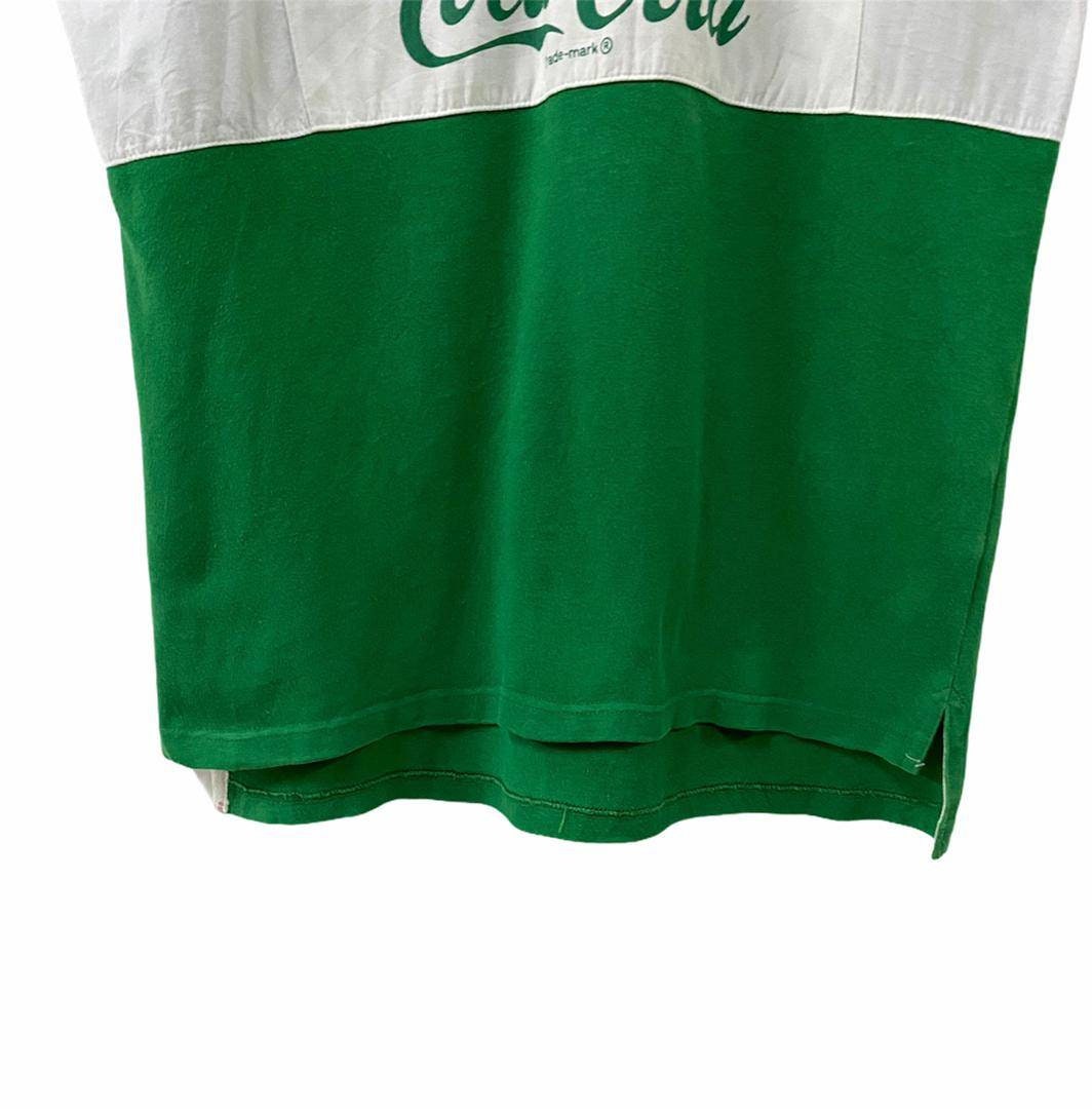 Vtg 90's Coca Cola Rugby Shirt Short Sleeve Spellout Logo Size 4 - Etsy