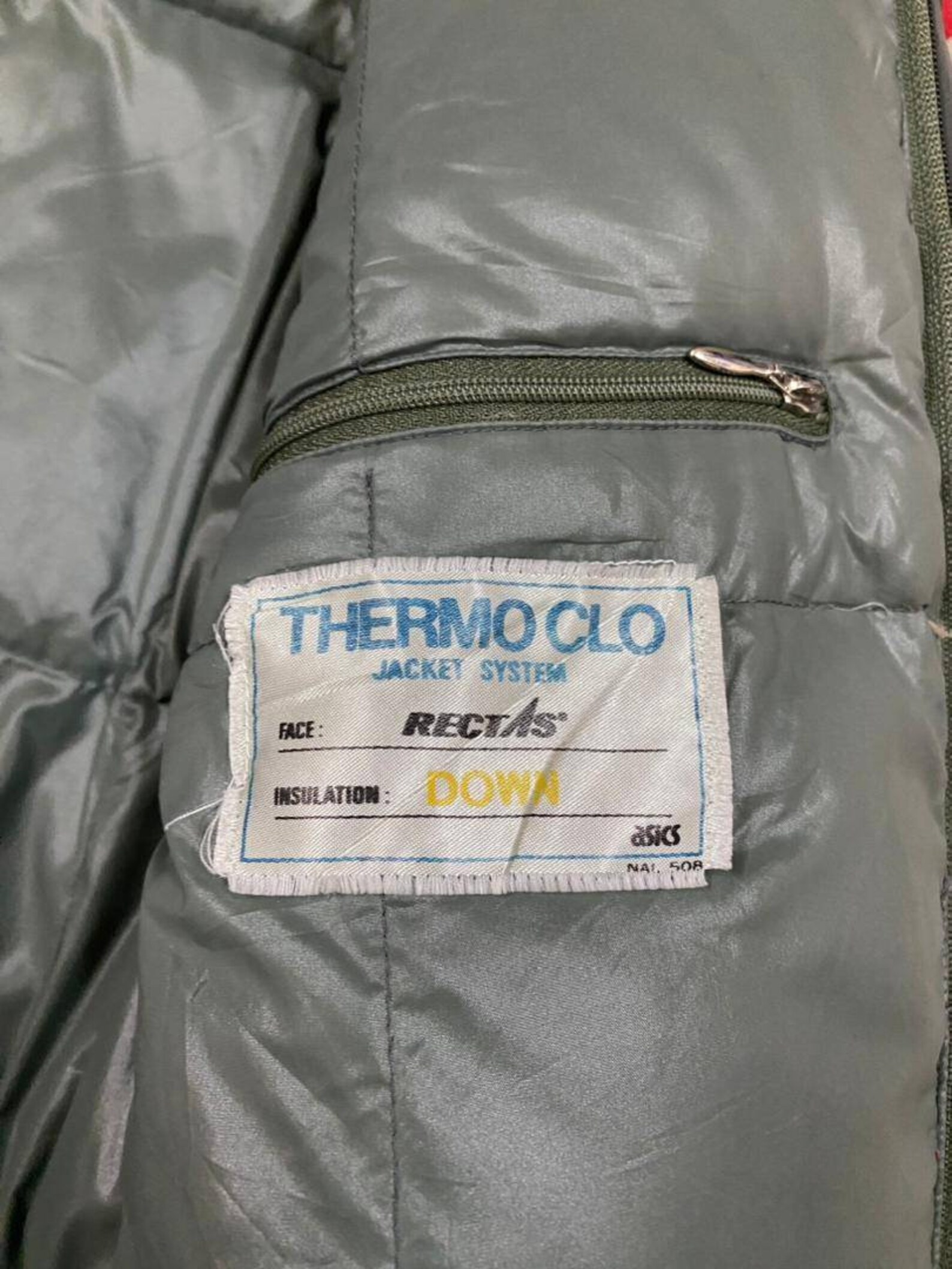 Vintage Moncler X Asics Goose Down Puffer Jacket Thermal Clo System ...
