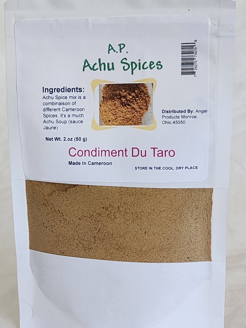 Achu Spices: Cameroon Taro Yellow Sauce Condiment - Etsy