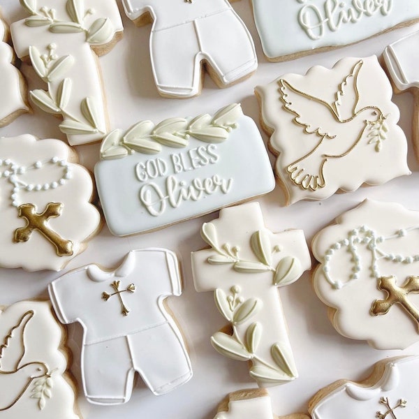Baptism Cookies - Etsy