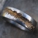 Rustic Hammer Texture Simple Hammered 14k Solid Gold Men Ring Comfort ...