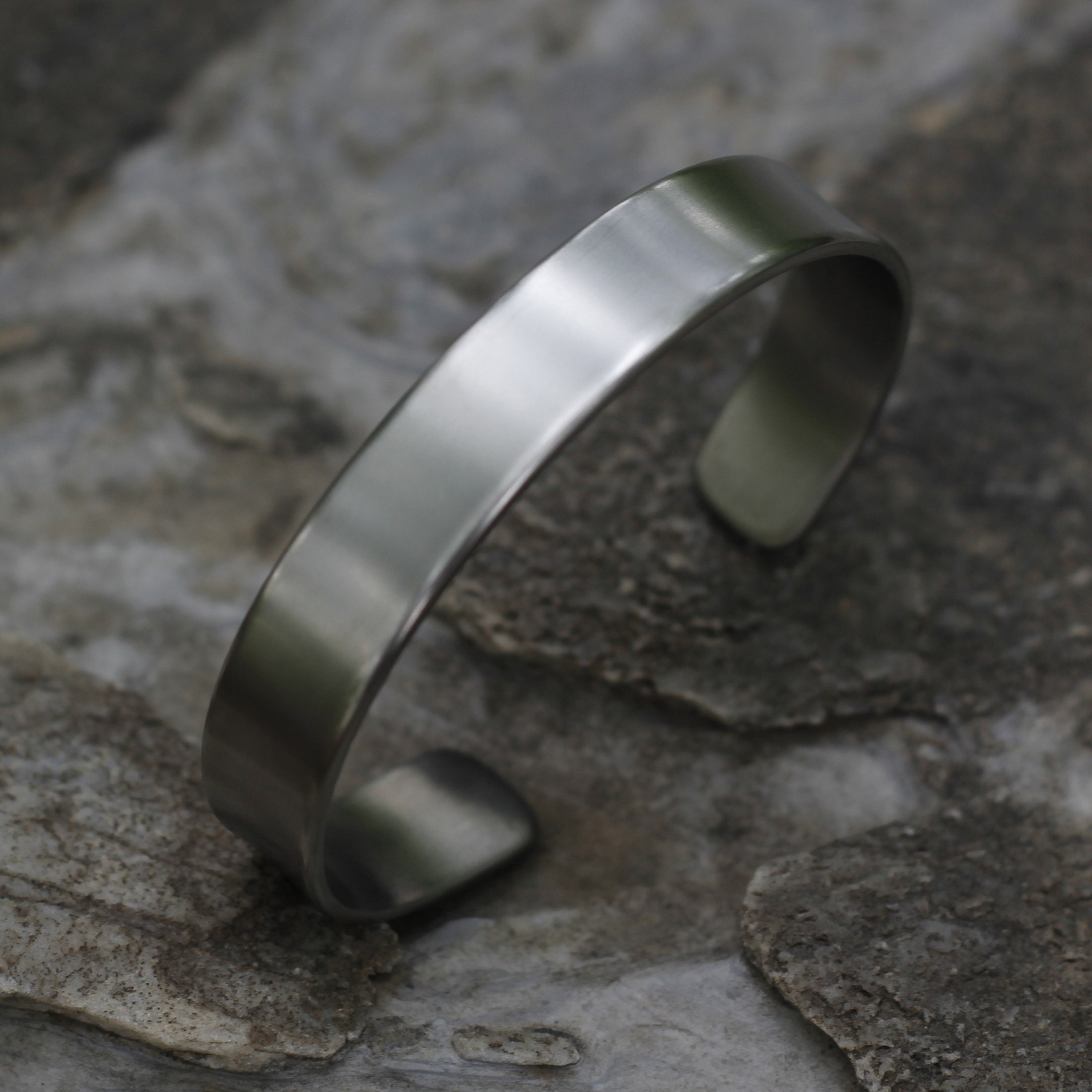 Titanium Cuff Bracelet, Multiple Wide and Thick Optional, Handmade ...