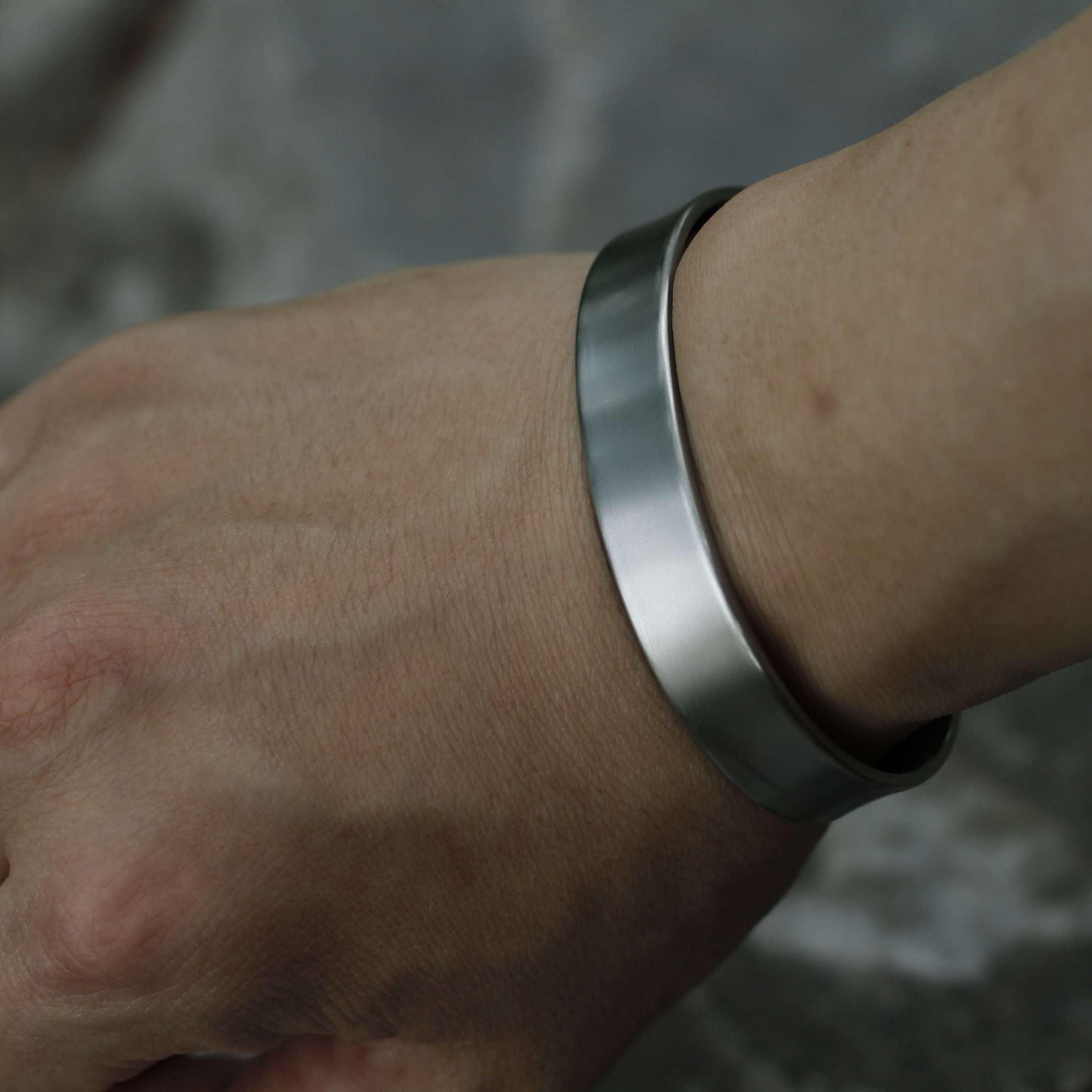Titanium Cuff Bracelet, Multiple Wide and Thick Optional, Handmade ...