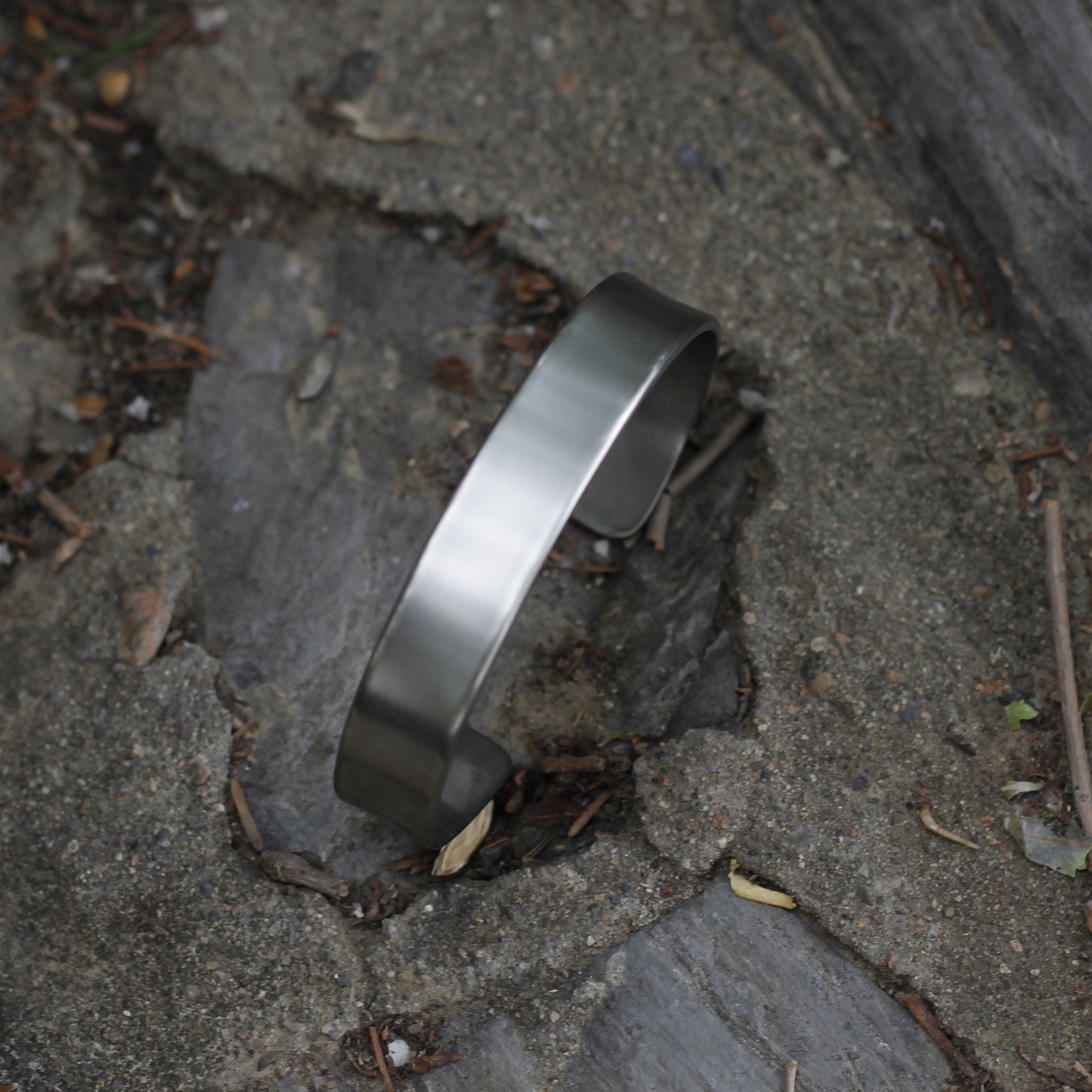 Titanium Cuff Bracelet, Multiple Wide and Thick Optional, Handmade ...