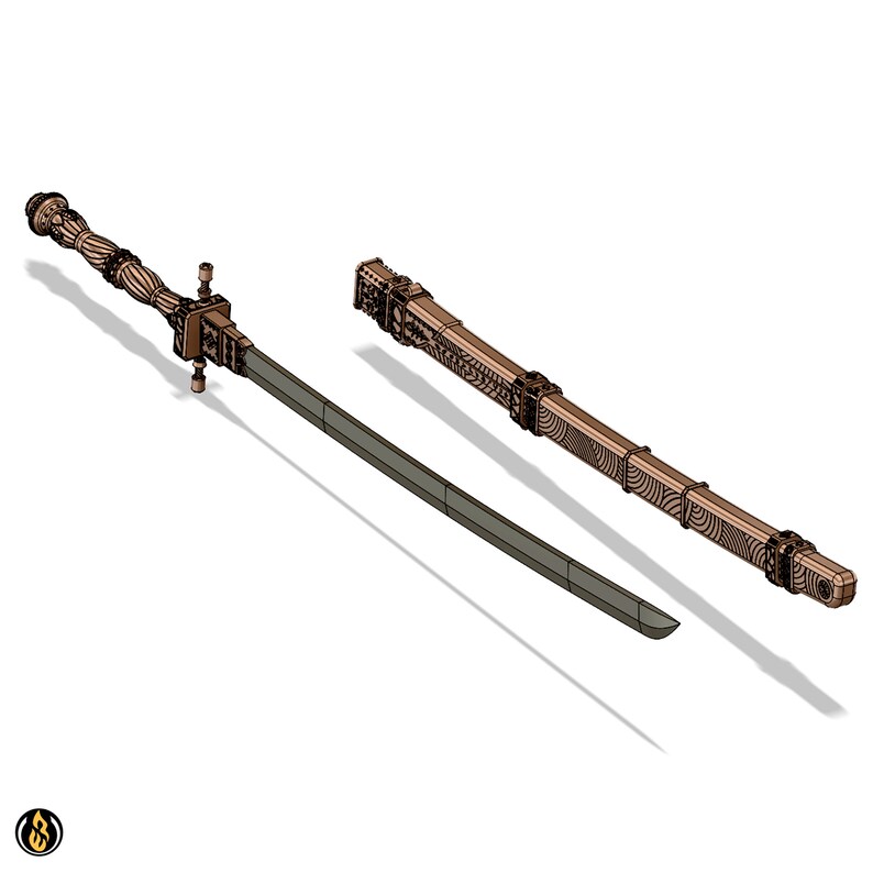 Bloodborne Chikage 3D Model STF File | Etsy