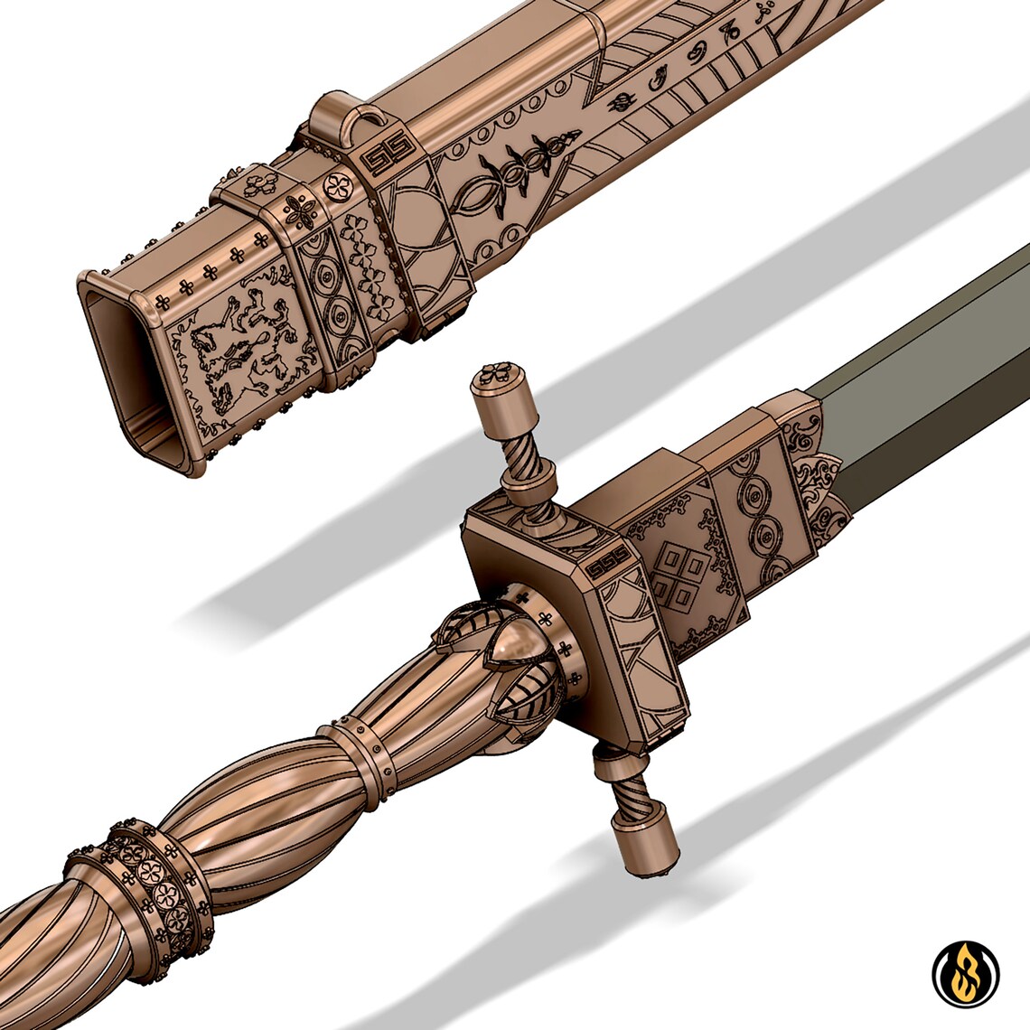 Bloodborne Chikage 3D Model STF File | Etsy