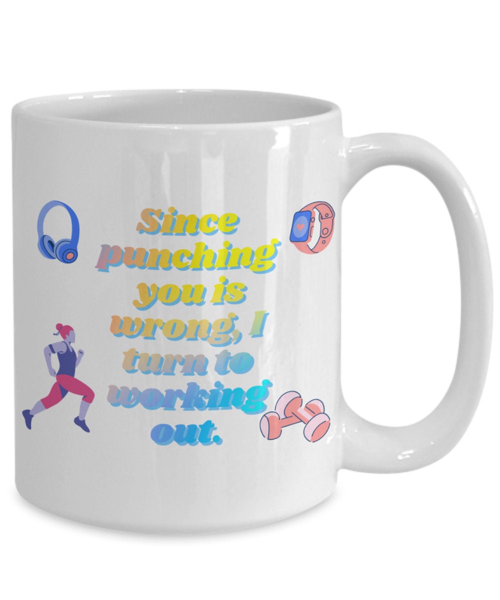 Fitness Mug With Quotes Workout Mug, Workout Coffee Mug, Gym Lover Mugs ...