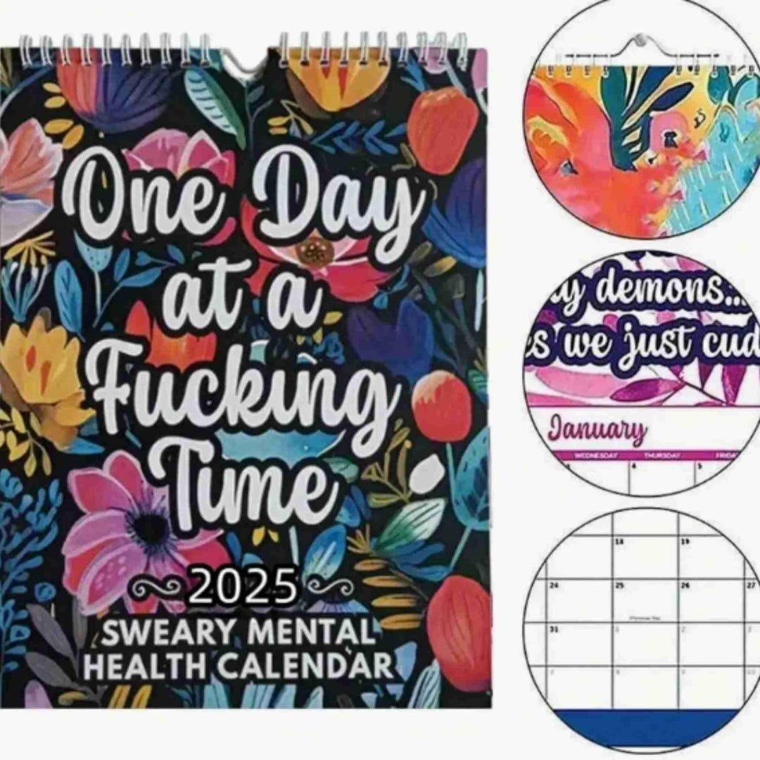 2025 Swear Word Affirmation Monthly Wall Calendar | Bold Humorous ...