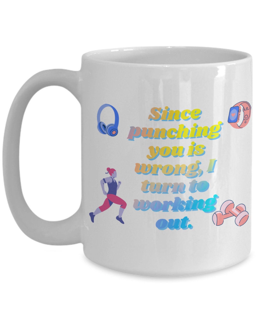 Fitness Mug With Quotes Workout Mug, Workout Coffee Mug, Gym Lover Mugs ...