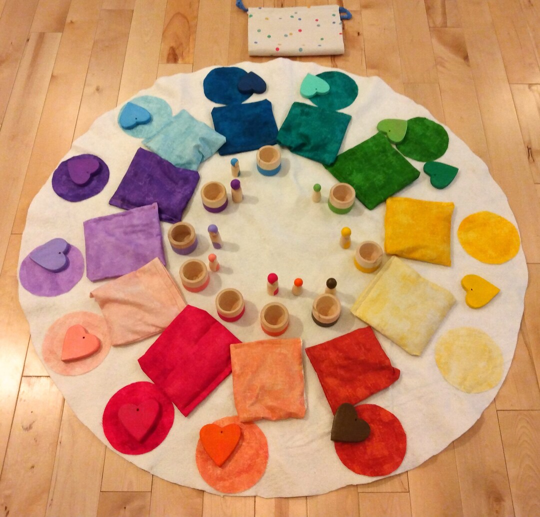 Montessori Rainbow Activity Carpet , Valentine Gift , Toddler Activity ...