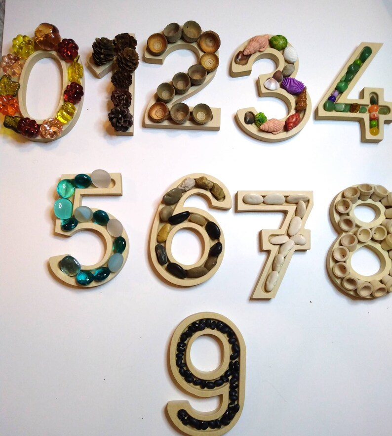 Sensory Numbers 0 9 Lots of Different Materials to Each - Etsy