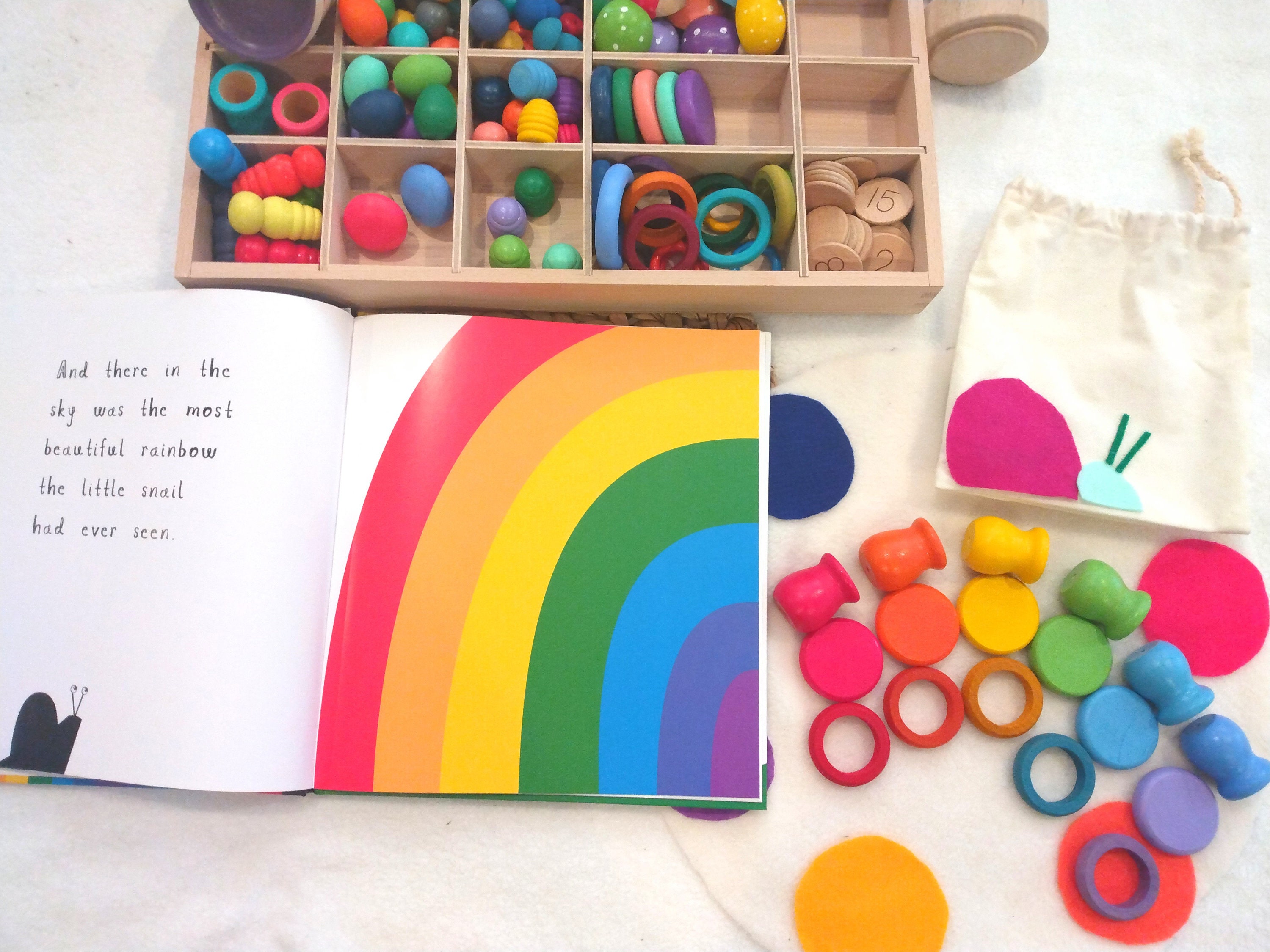 Montessori Exclusive Rainbow Activity, Book Activity, Toddler,loose ...