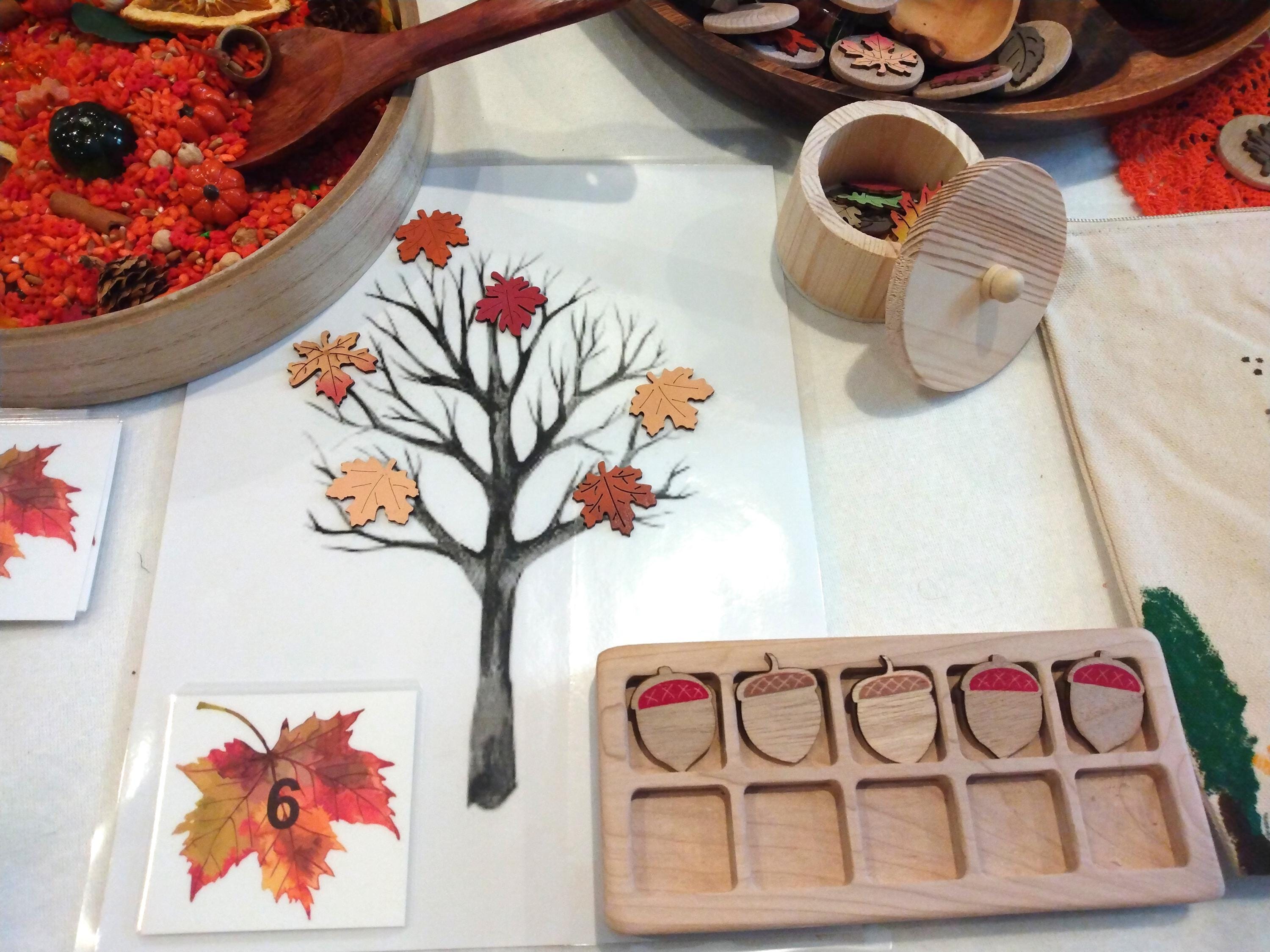 Montessori Fall Season Sensory Learning Kit, Loose Parts , Educational ...
