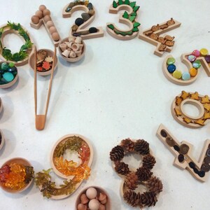 Sensory Numbers 0 9 , Lots of Different Materials to Each Number ...