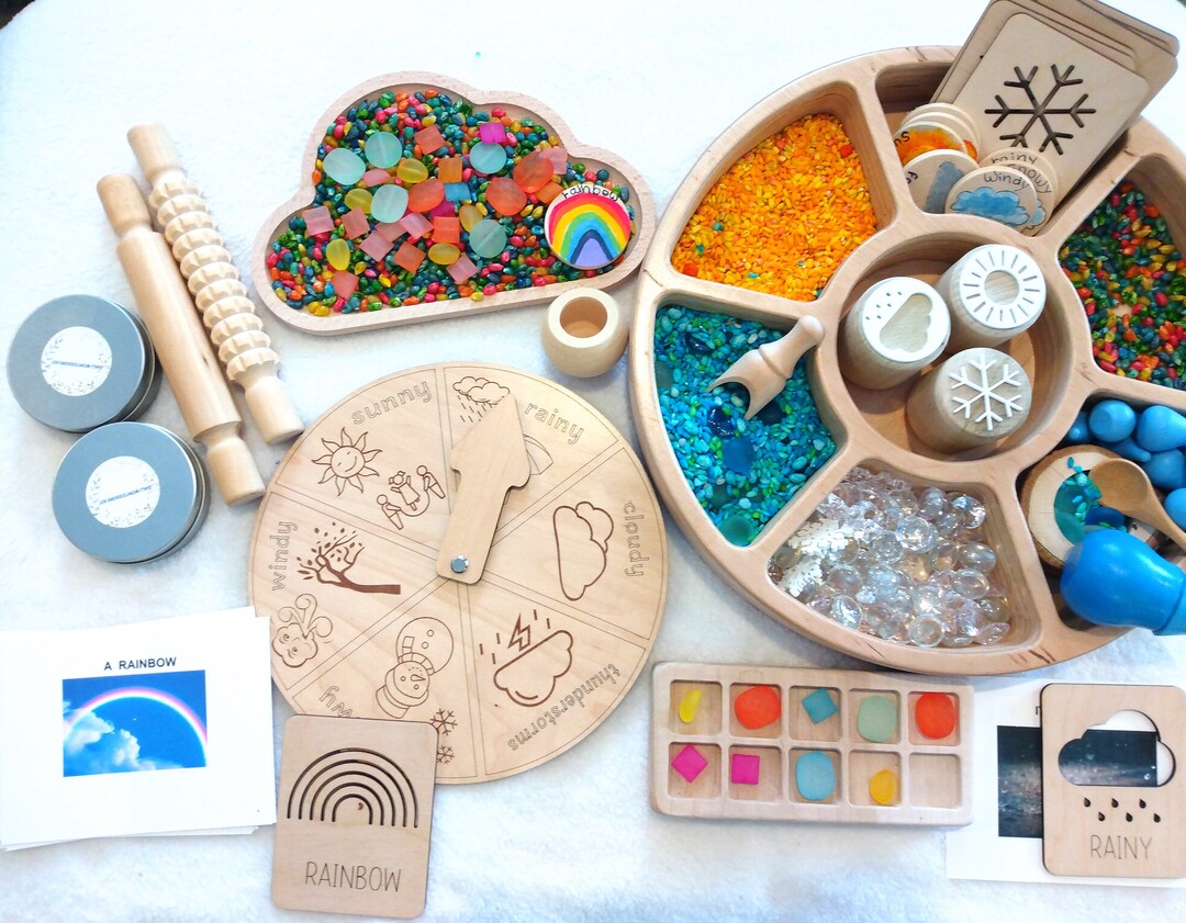 Montessori Sensory Weather Kit , Educational Kit , Fine Motor Skills ...