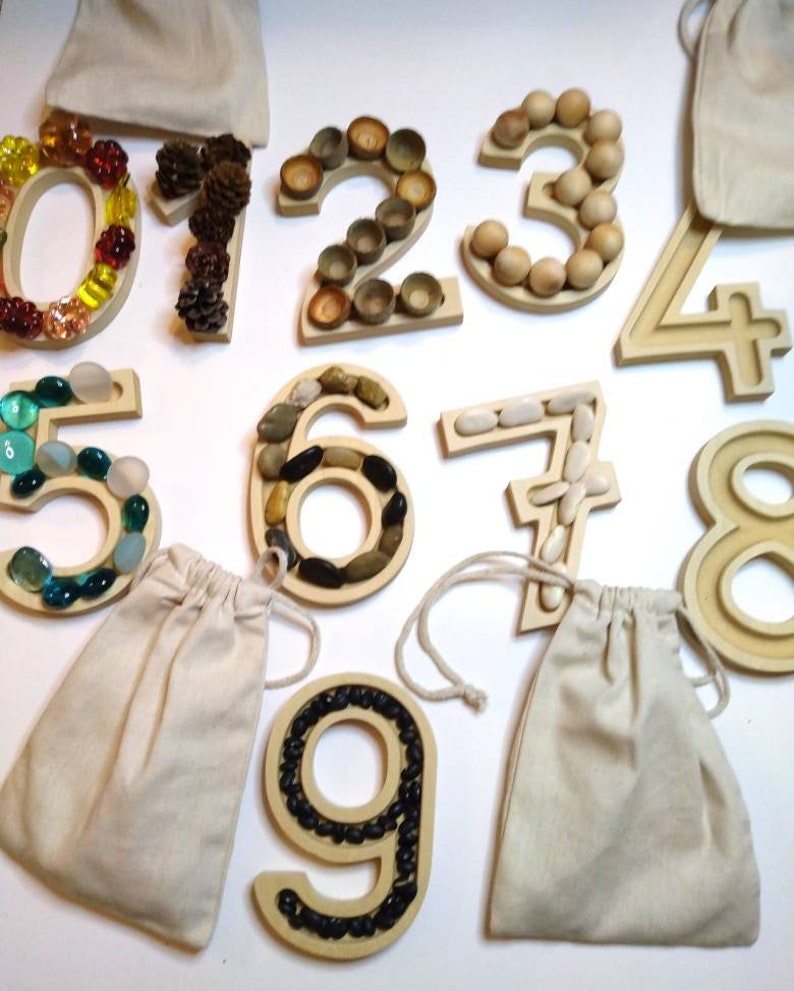 Sensory Numbers 0 9 Lots of Different Materials to Each - Etsy