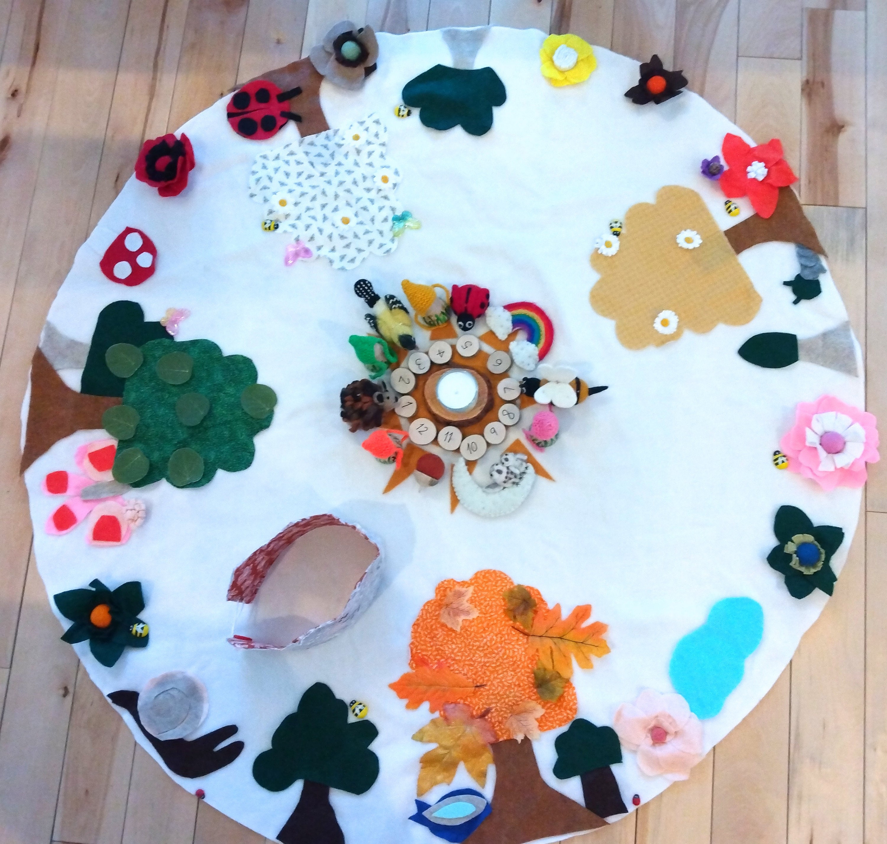 Seasonal Montessori Birthday Rug and Crown - Etsy