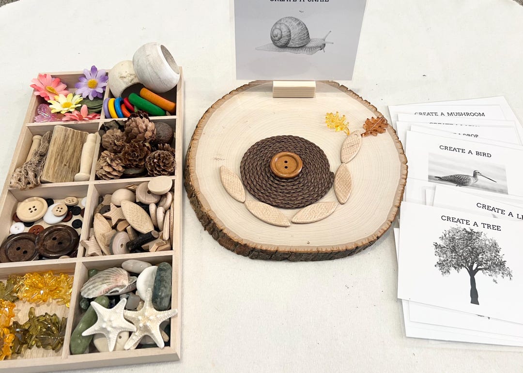 Montessori Art Kit, Materials From Nature, Loose Parts , Preschool ...