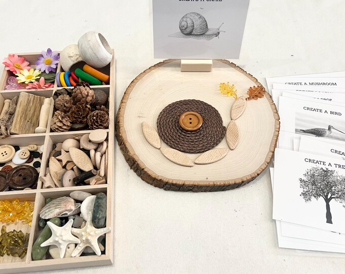 Montessori Art Kit, Materials From Nature, Loose Parts , Preschool ...