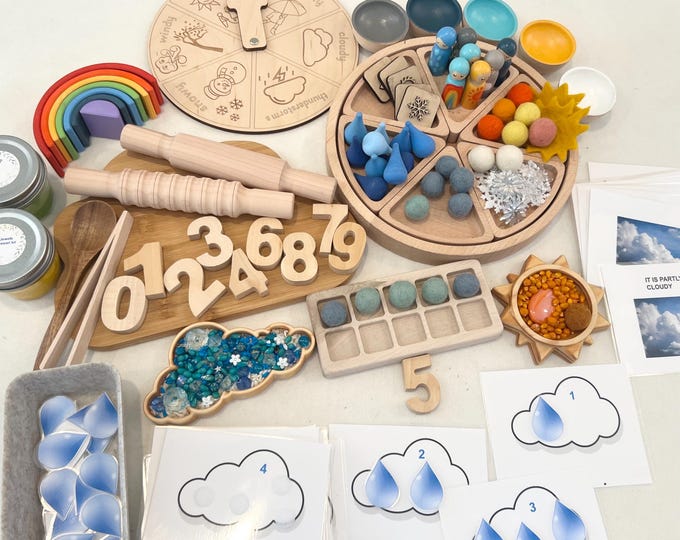 Montessori Exclusive Seasonal Sensory Bin Kit , Fine Motor Skills ...