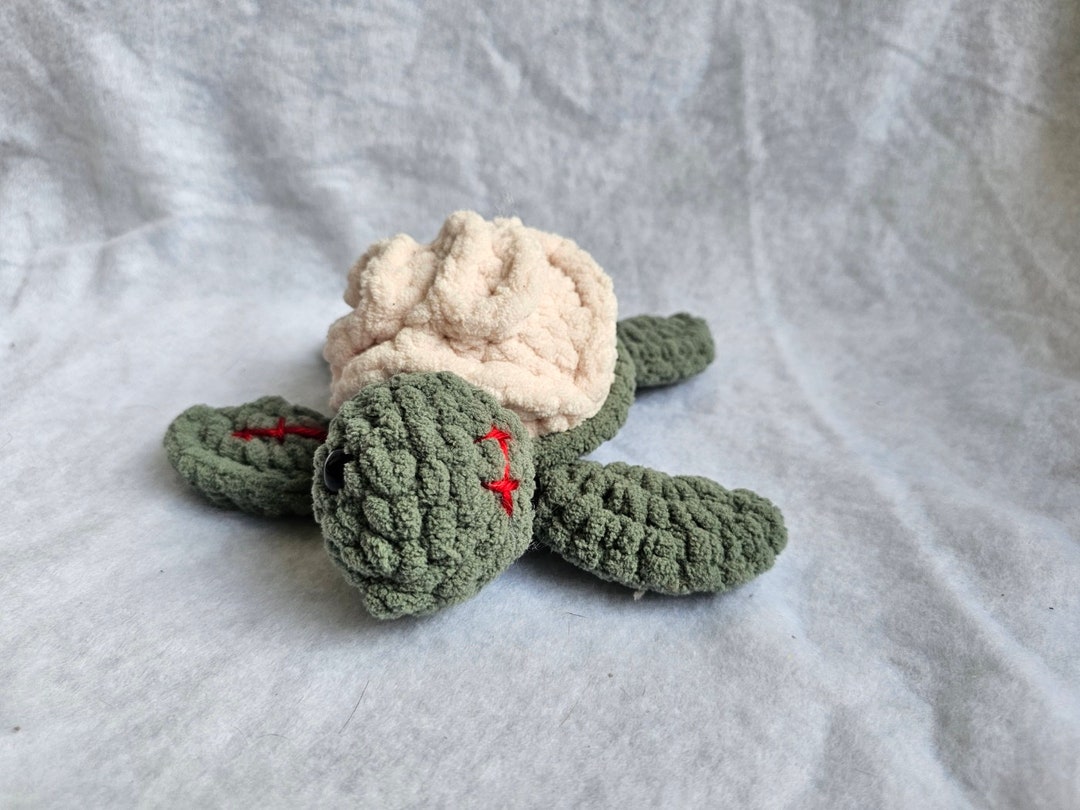 Handmade Crocheted Mini Zombie Turtle - Etsy