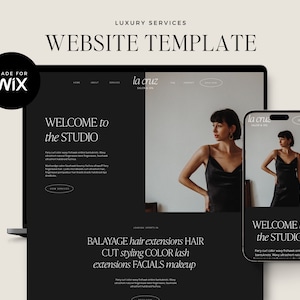 Website Template for Salon, Spa, Hair Stylist, Lash/brow Artist ...