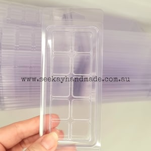 Wax Clam EMPTY Clamshell for Wax Melts Snap Bar Packaging Australian Seller 10 Cell Wholesale ...