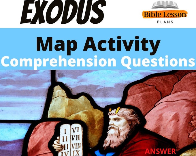 Old Moses & Exodus Route Map 1815 Vintage Bible Atlas Poster - Etsy