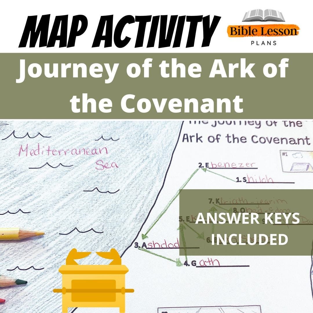 Ark of the Covenant Activity, Bible Map Activity, Church Activity ...