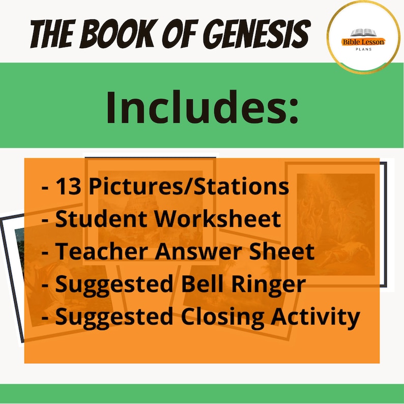 Book of Genesis Activity, Genesis Study, Bible Genesis Study, Christian ...