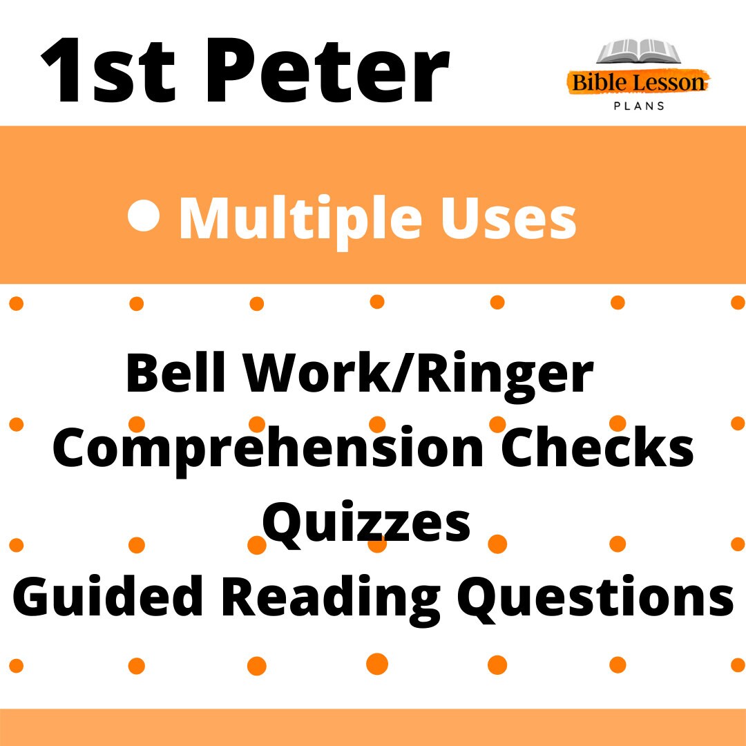 1st Peter Bible Questions, Sunday School Teacher, Sunday School Lesson ...