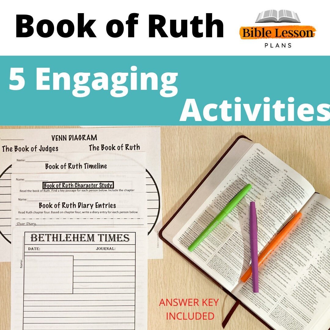Book of Ruth Activities: Bible Class Curriculum (PDF) - Etsy