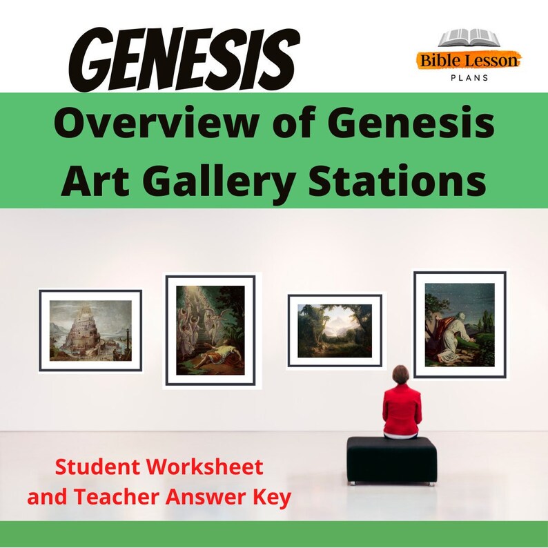 Book of Genesis Activity, Genesis Study, Bible Genesis Study, Christian ...